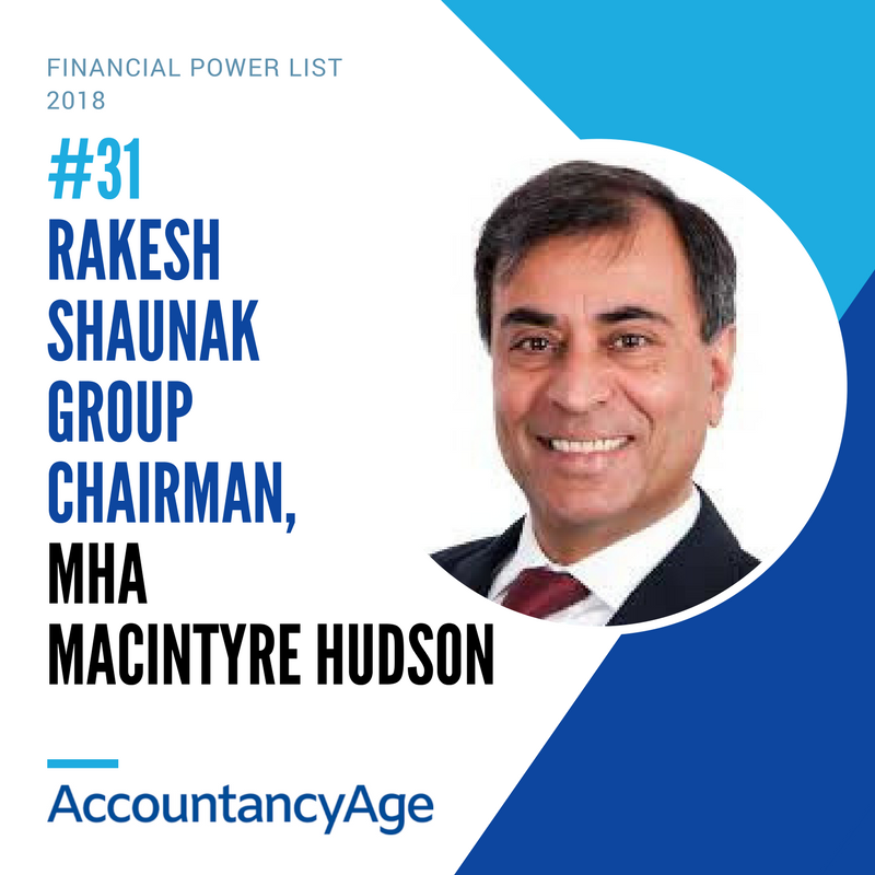 Rakesh Shaunak, Group Chairman, MHA MacIntyre Hudson - Accountancy Age